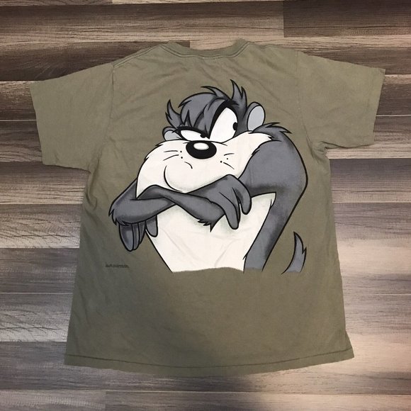 Warner Bros. | Shirts | Vintage 994 Tasmanian Devil Looney Tunes Single ...